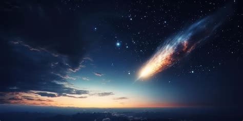 Premium AI Image Meteoroid Entering Earth Atmosphere