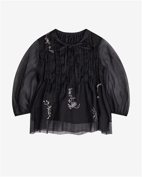 Renli Su Womens Selia Blouse Black Dsml E Shop