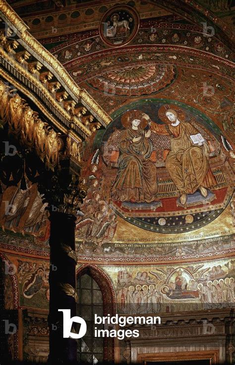Image Of Christian Art Mosaic Of The Apse 5th Century Basilica Of By