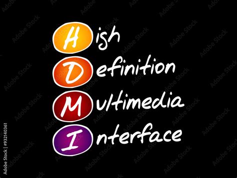 Hdmi High Definition Multimedia Interface Connection Method That