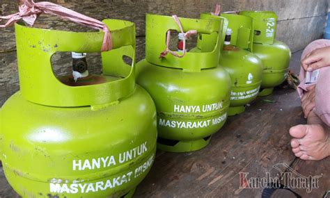 Selain Langka Harga Gas Elpiji 3 Kg Tembus Rp 45 000 Di Toraja
