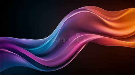 Colorful Sound Wave Illustration Flowing In Vibrant Hues With Smooth