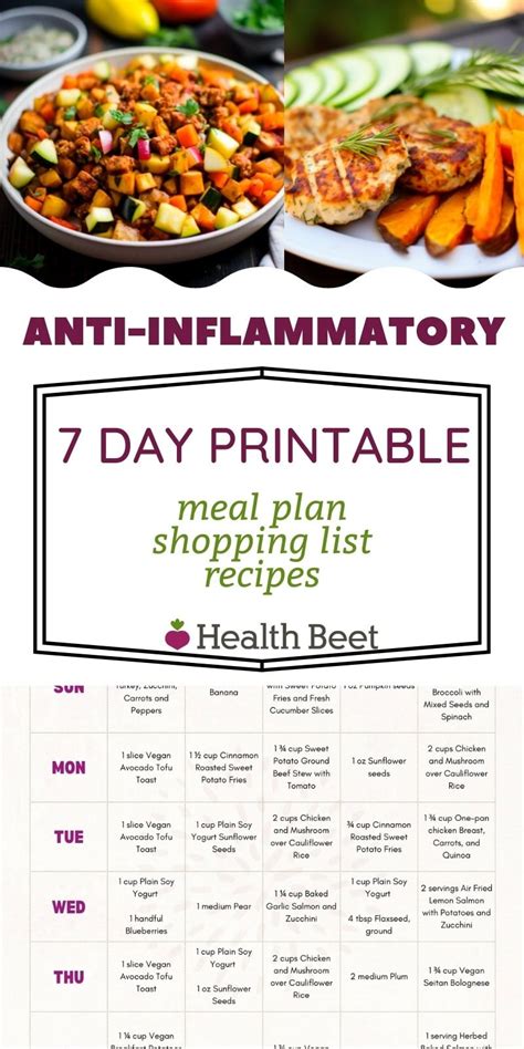 Anti Inflammatory Diet Meal Plan Anti Inflammatory Meal Plan Day 7