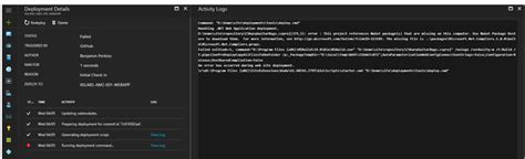 Failed To Deploy From Github To Azure App Service Web App Missing