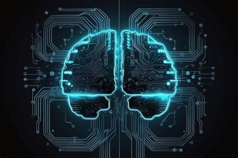 Premium Photo Artificial Cyber Brain For Neural Networks Design