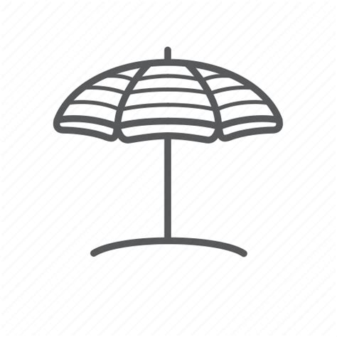 Beach Shelter Summer Sun Umbrella Vacation Icon Download On
