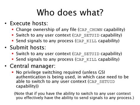 privilege separation in condor ppt download