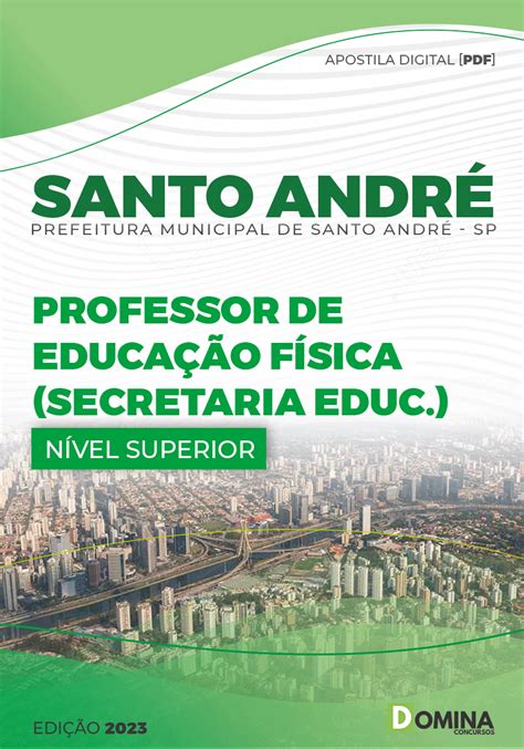 Apostila Pref Santo André SP 2023 Professor Educação Física Domina