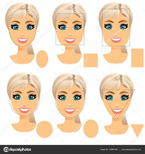 Resultado De Imagen Para Tipos De Rostro Mujer Vector Tipos De Rostro
