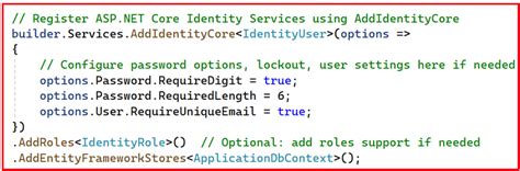 Aspnet Core Identity Setup Dot Net Tutorials