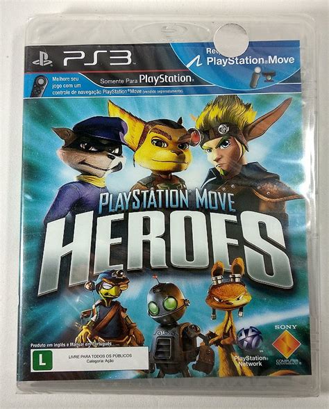 Jogo Playstation Move Heroes Lacrado PS3 Sebo Dos Games Games