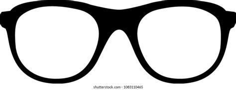 Broken Glasses Black White Vector Illustration Stock Vector Royalty