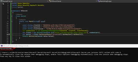 xmlrequest retrieve a api secret key from azure key vault uri in