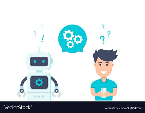 Chatbot Concept Royalty Free Vector Image VectorStock