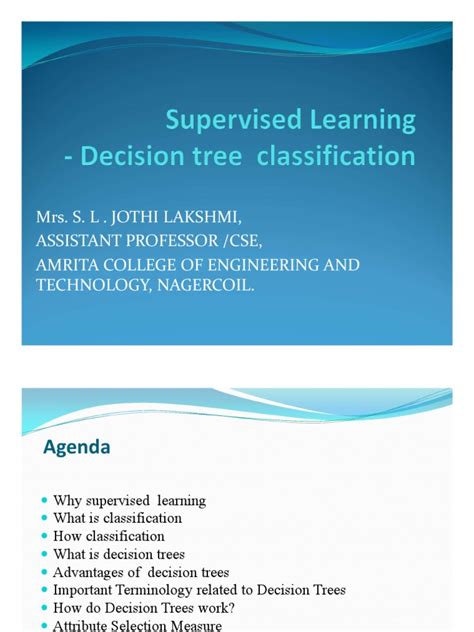 Day 5 Supervised Technique Decision Tree For Classification Pdf Pdf