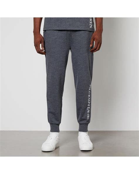 Polo Ralph Lauren Cotton Loopback Jersey Joggers In Grey Gray For Men