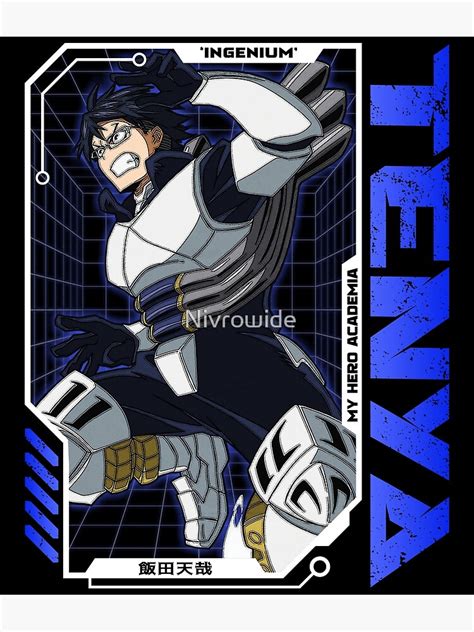 Tenya Iida My Hero Academia Streetwear Poster For Sale By Nivrowide
