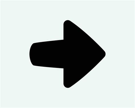 Right Arrow Icon East Side Turn Turning Point Pointer Path Direction Navigation Next Swipe Black