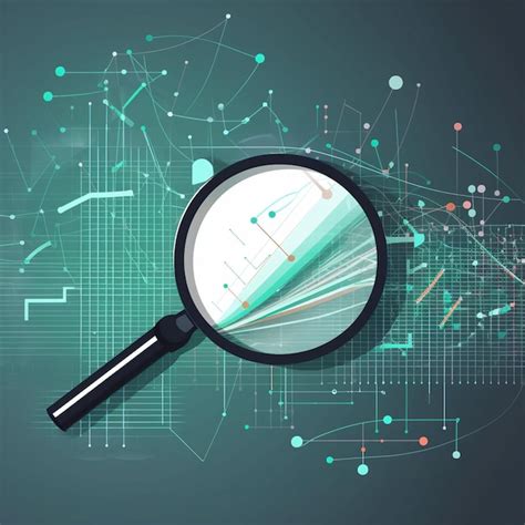 Premium Photo A Digital Image Of A Magnifying Glass And A Blue