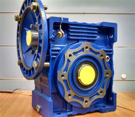 worm drive gearbox nmrv090 80 1 ratio b5 flange 24mm input shaft speed