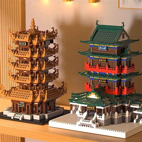世界名建築 積木 四大名樓中國古建筑兼容樂高積木成人高難度大型拼裝玩具禮物模型 蝦皮購物