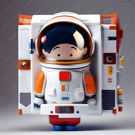 Premium Photo 3d Chibi Astronaut Chibi Figure