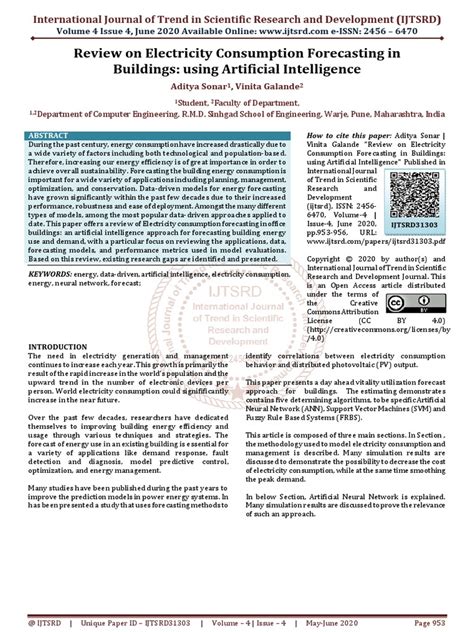 Review On Electricity Consumption Forecasting In Buildings Using