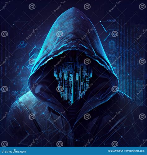 Hacker Programmer Modern Spy Illegal Data Search AI Generated Image
