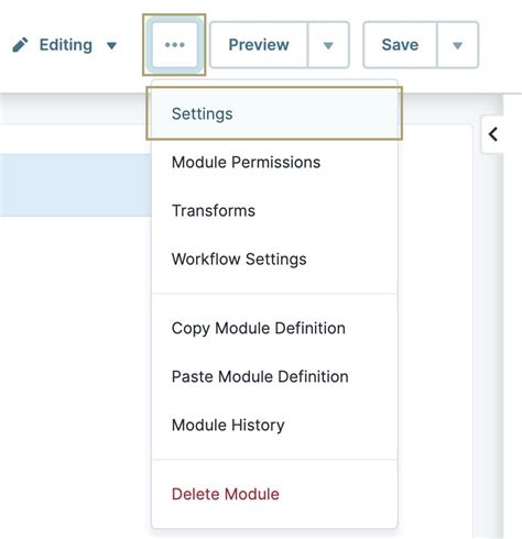 Module Settings