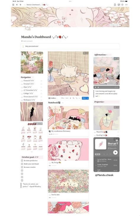 Aesthetic Notion Template