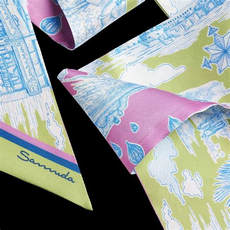 Tour Of Joy Silk Twilly Samuda Luxury