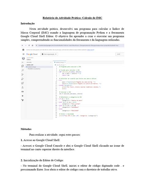Linguagem De Programação Relatório De Atividade Prática André Pdf