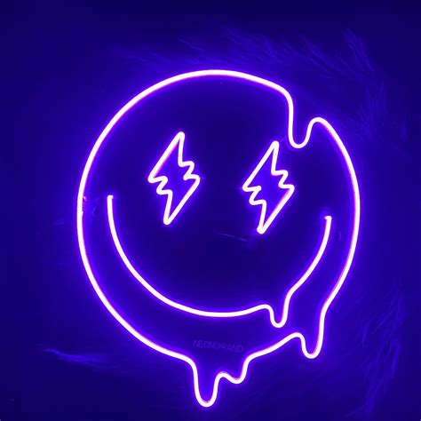 Neon Smiley Face Emoji Sign Aesthetic Led Light In 2022 Neon Signs Neon Led Neon Signs
