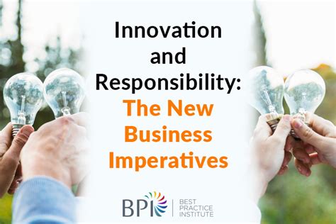Innovation And Responsibility Transforming Business Success