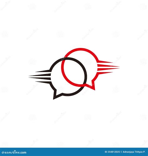 Linked Bubble Talk Communication Symbol Vector Stock Vector