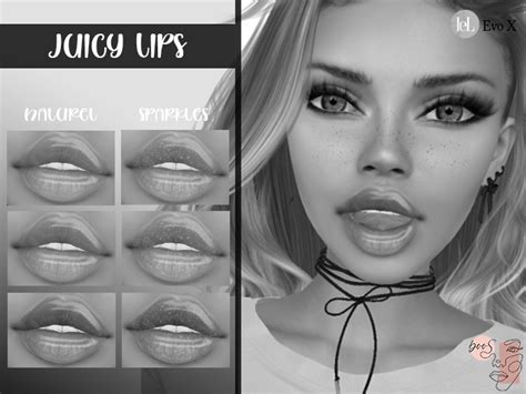 Second Life Marketplace Boos Juicy Lips Applier Demo Lelutka Evo X