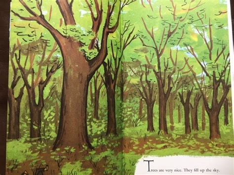 A Tree Is Nice By Janice May Udry And Marc Simont Illustrator Near Fine Hardcover 1956