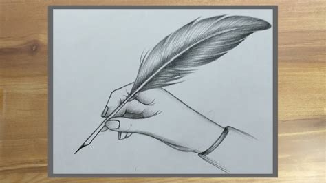 Writing Hand Drawing