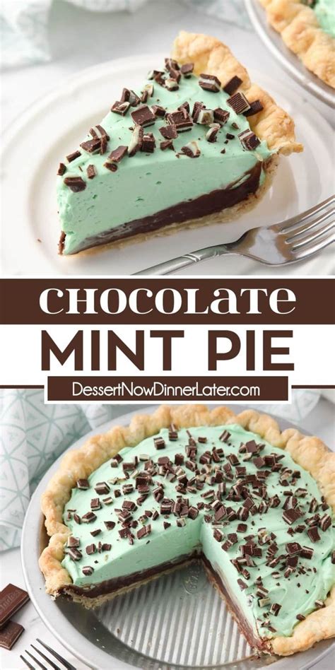 Chocolate Mint Pie Dessert Now Dinner Later Artofit