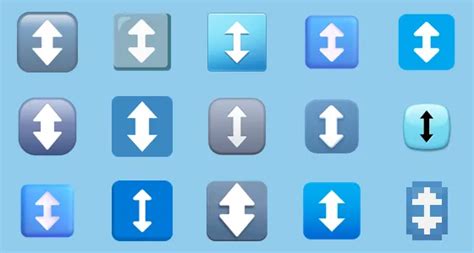 Up Down Arrow Emoji Copy And Paste Emoji Stock