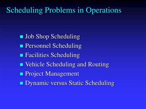 Ppt Chapter 8 Operations Scheduling Powerpoint Presentation Free