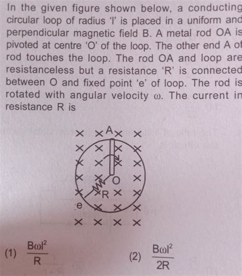 [ANSWERED] In the given figure shown below a conducting circular loop - Kunduz