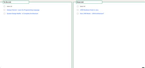 how to add articles to to do and done lists on geeksforgeeks