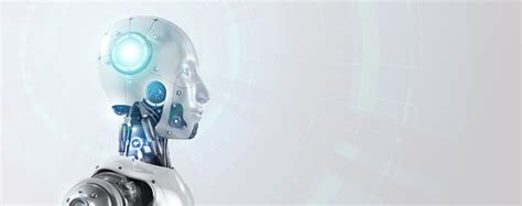 미래 지향적인 3d 배경에서 Ai 지원 로봇 프로세스 자동화 클라우드 보안 챗봇 통신 Iot Vpn 및 사이버 보안 프로그래밍