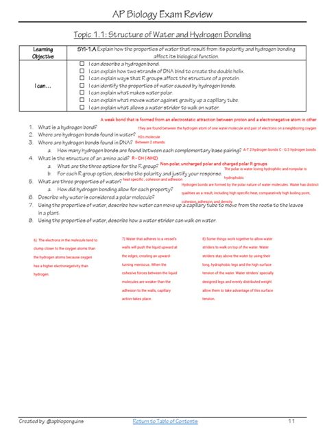 Kami Export Noors Ap Biology Review Unit 1 Apbiopenguins Pdf Nucleic Acids Dna