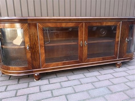 Komoda ART DECO 186 Orzech RTV Niska Stara Antyk 13787775511