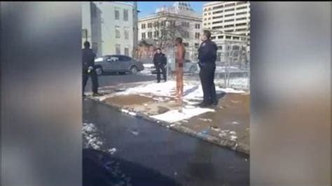 Wilmington Police Are Seen Arresting A Man Sunday In The City After He