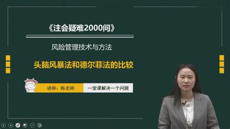 注会CPA战略头脑风暴法和德尔菲法的比较 教育 资格考试 好看视频