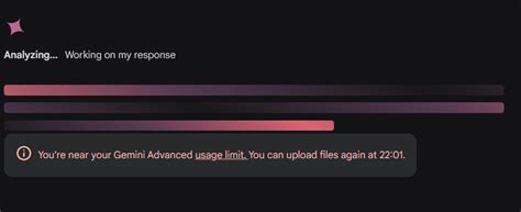 hit the usage limit on gemini r bard