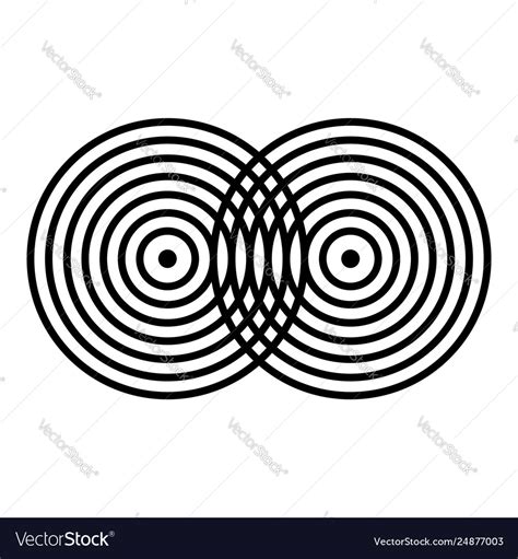 Interference Royalty Free Vector Image Vectorstock